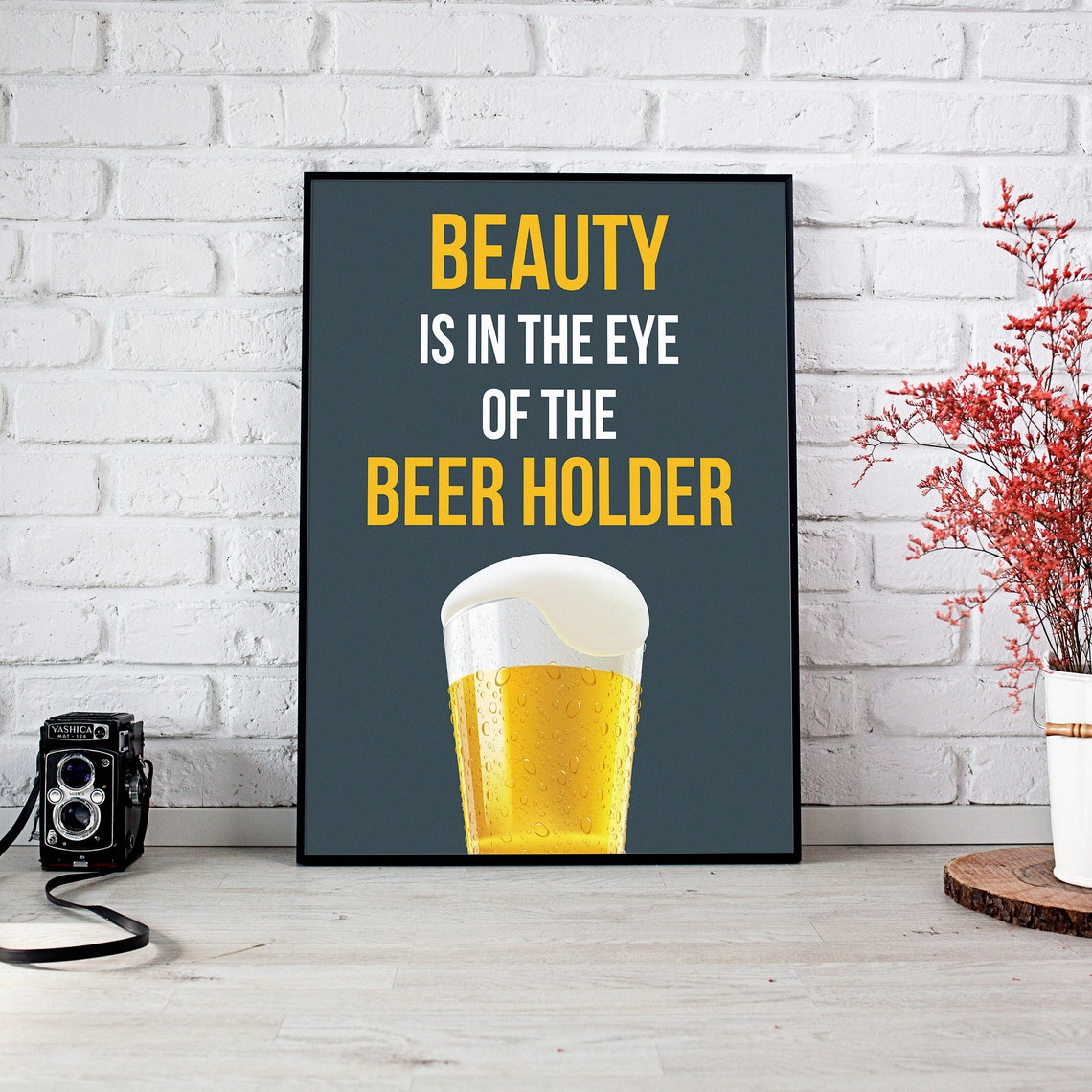 Beer Poster, Beer Wall Art, Craft Beer Gift, Beer Printable , Alcohol ...