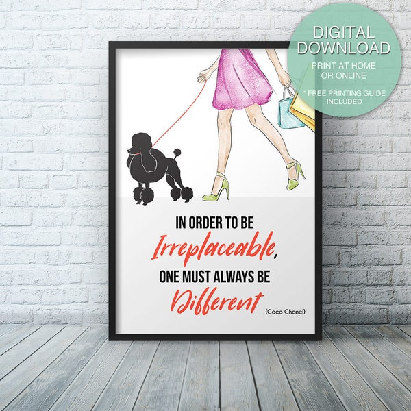Coco Chanel Poster - Etsy