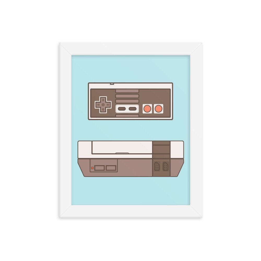 Retro Game Console Art Print Set: Gaming Room Decor (digital Download ...