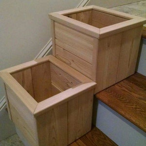 Cedar Step Planter Box (indoor/outdoor) - Etsy