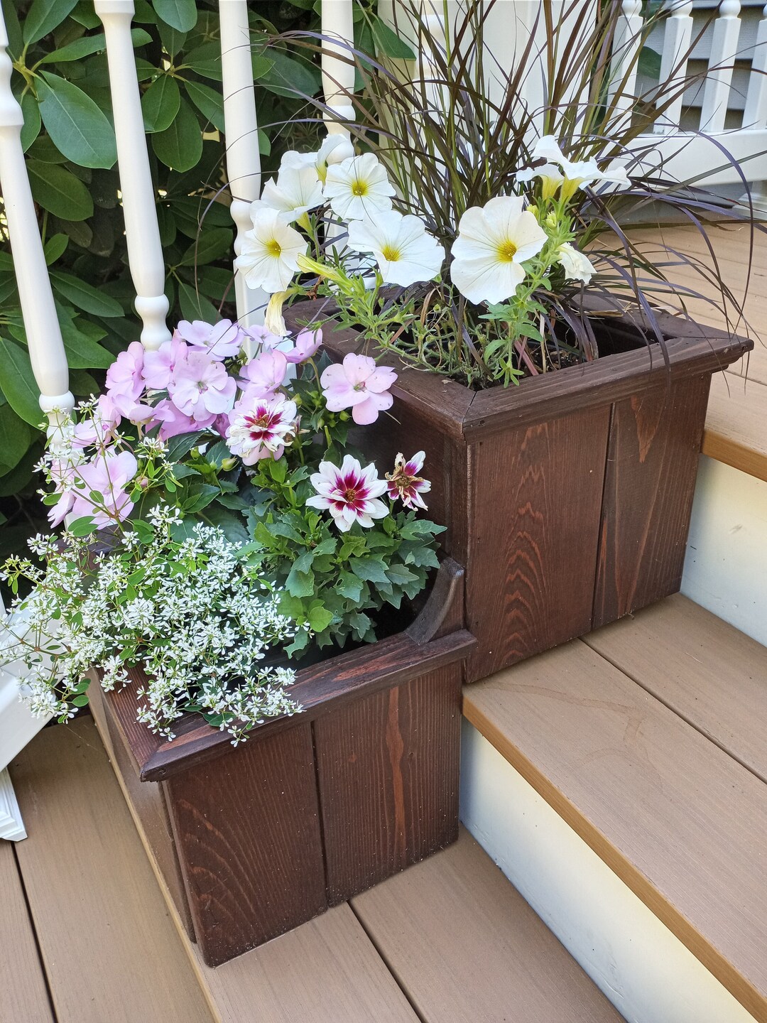 Cedar Step Planter Box indoor/outdoor - Etsy