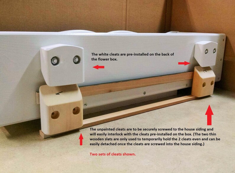 Cleat Hanging System for Window Flower Boxes - Order Same Qty as Window ...