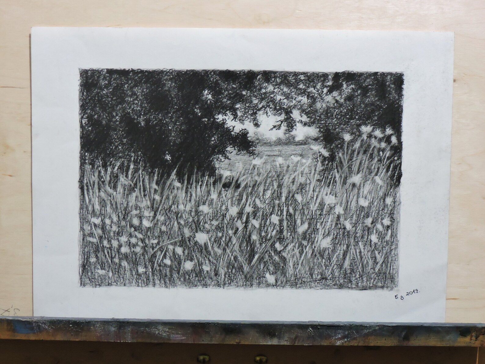 Art Pencil Landscape Drawing. Pencil Drawing - Etsy