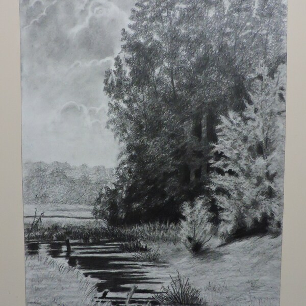 Landscape Drawing - Etsy