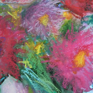 Soft Pastel Flower Painting. Watercolor Abstract Flower - Etsy