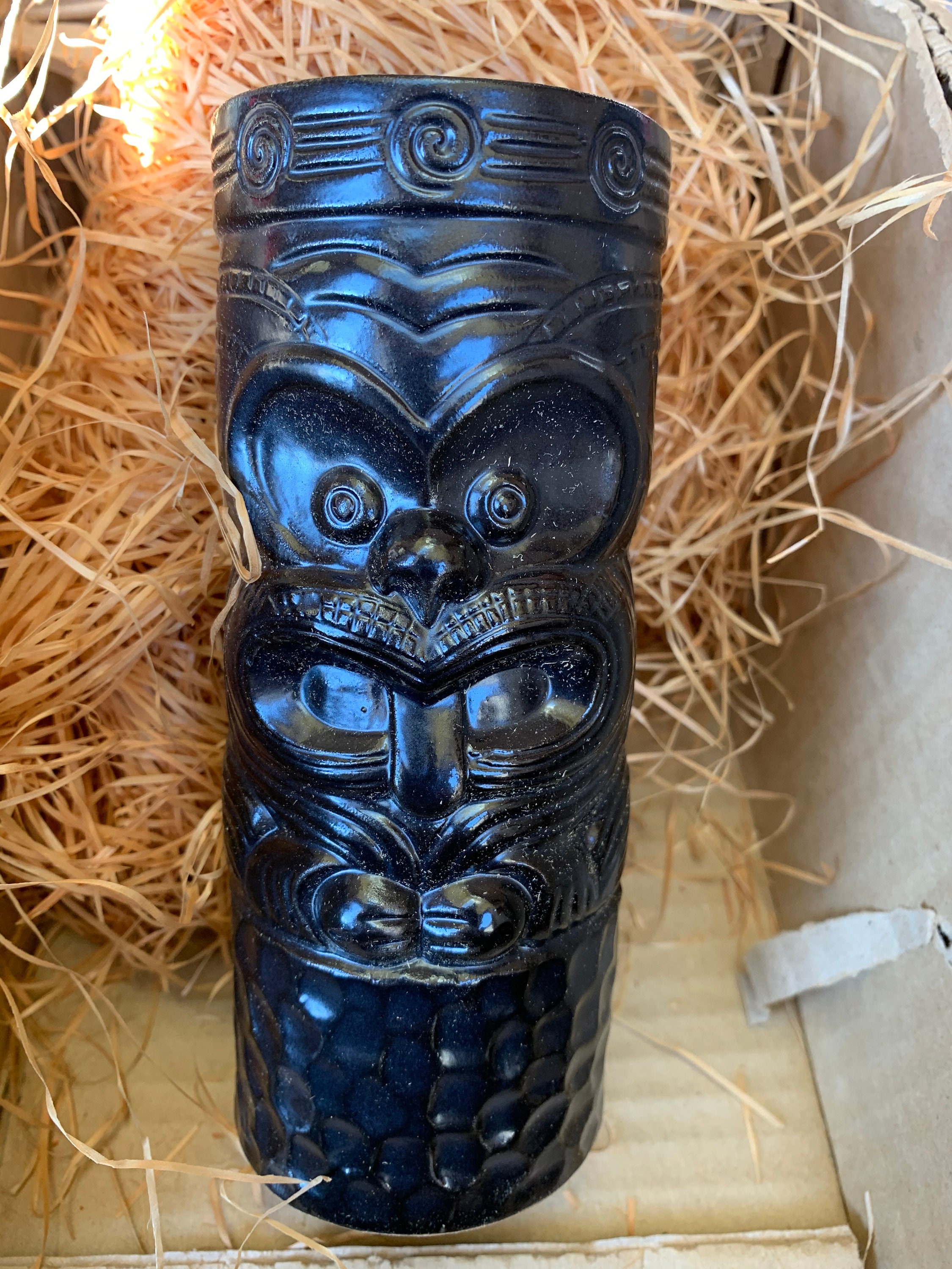 Mauna Loa Detroit Tiki Mug - 1967- Black- Never Used - Etsy