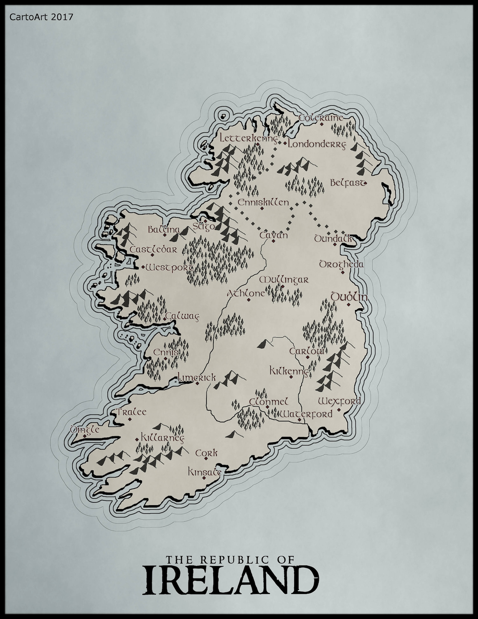 Ireland Map - Digital Download - Etsy