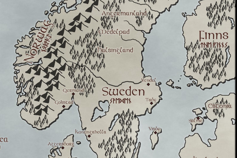 Viking Map - Digital Download - Etsy