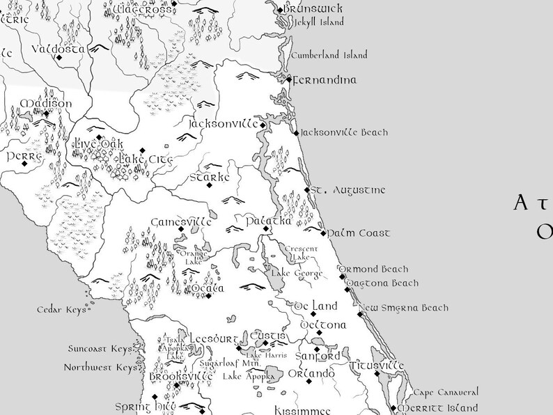 Florida Map - Digital Download - Etsy