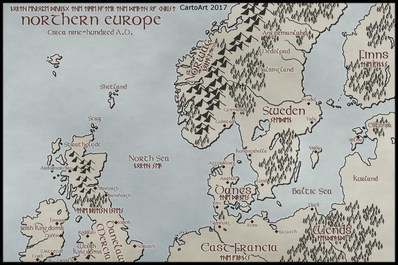 Viking Map Of The World - United States Map