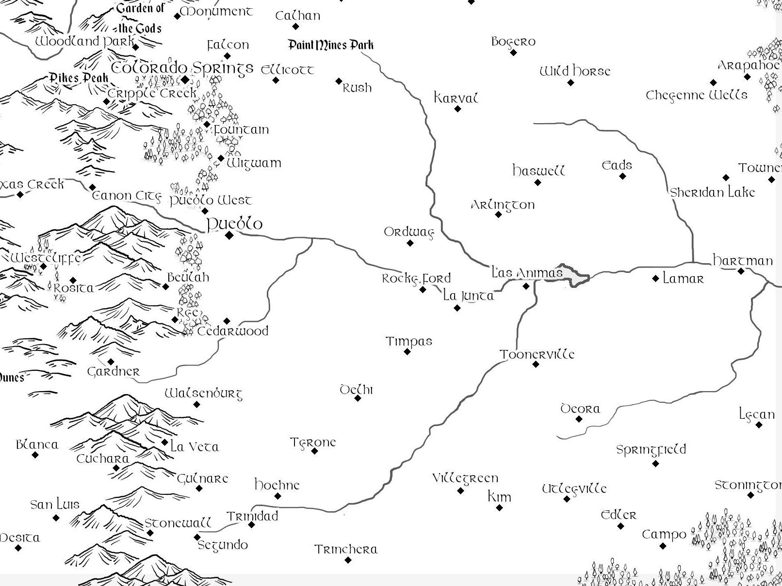 colorado geographical map