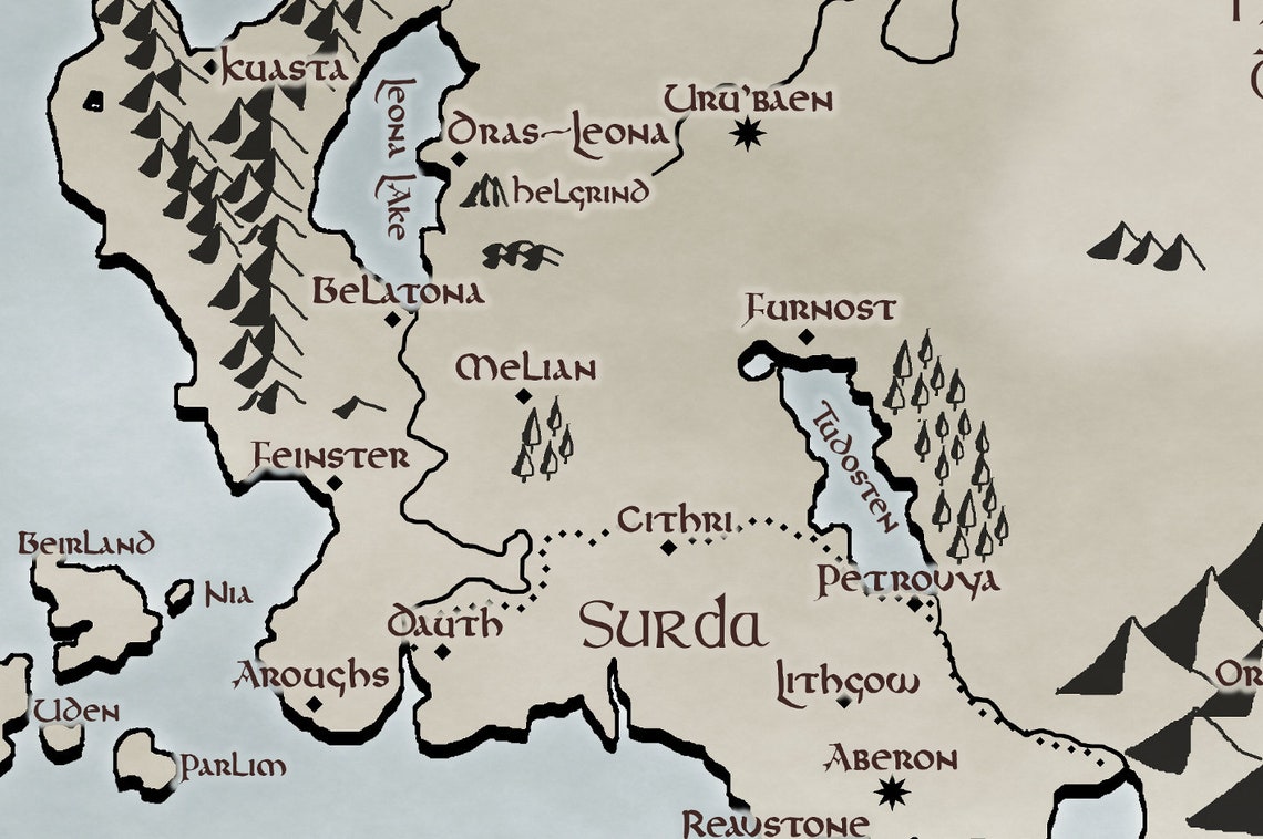 Alagaesia Map - Digital Download - Etsy