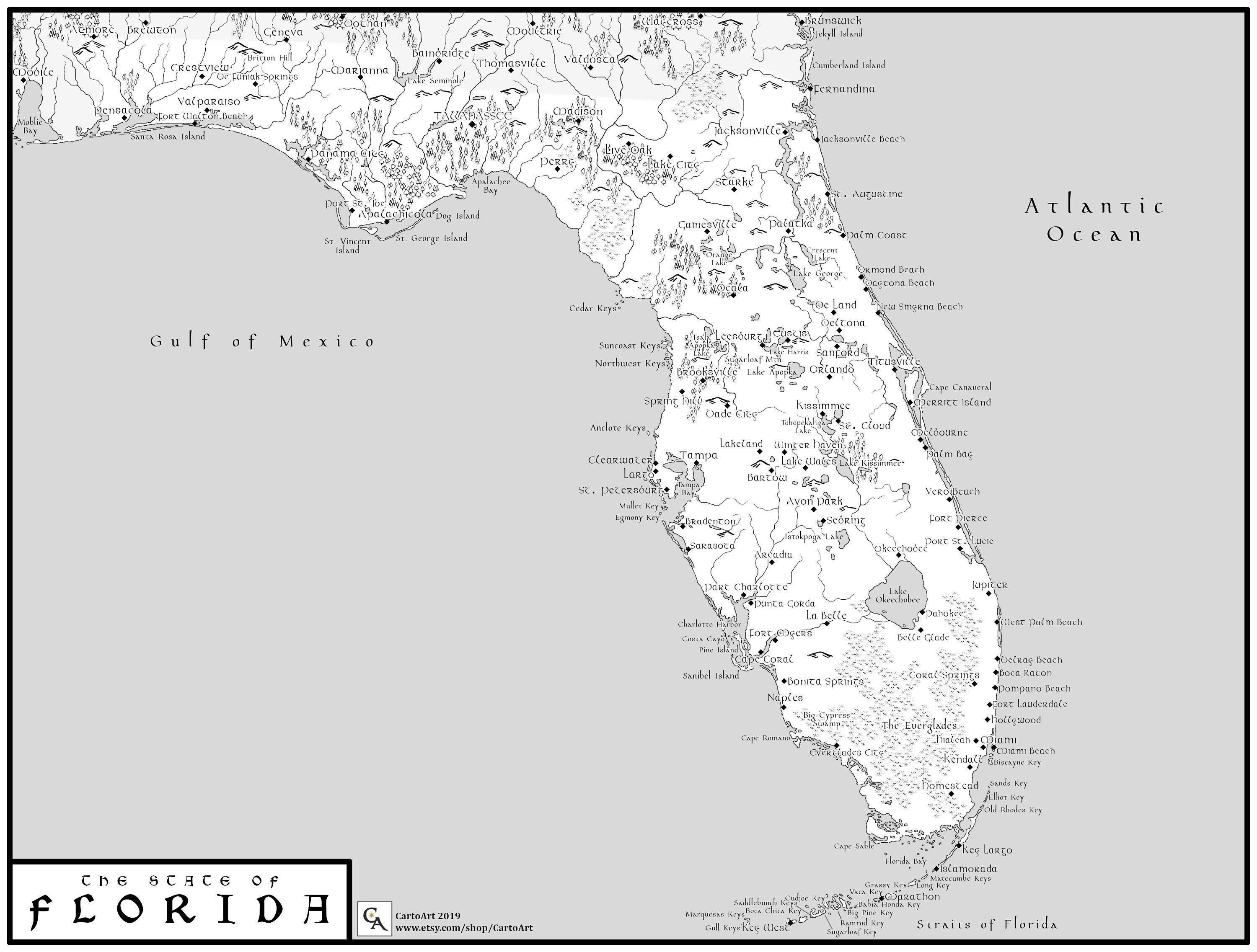 interactive map of florida