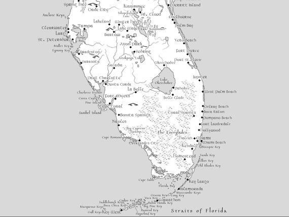 Florida Labeled Map