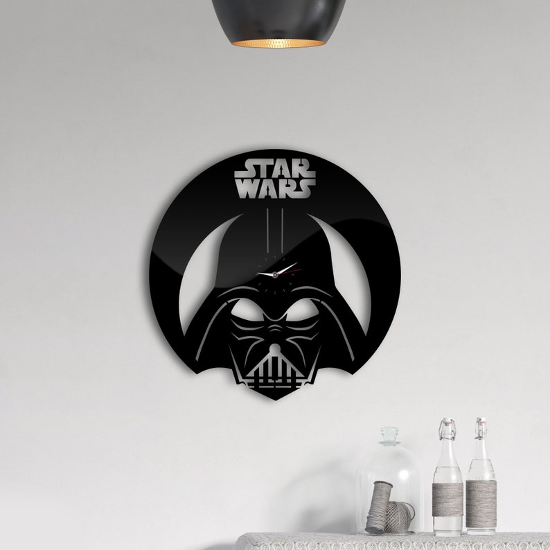 Darth Vader Wall Clock Laser Cut Svg, DXF, PDF, AI, Eps, Png Files Cnc ...