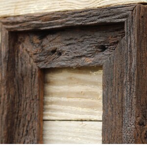 Handcrafted Reclaimed Barn Wood Picture Frame – Vintage Oak Walnut ...