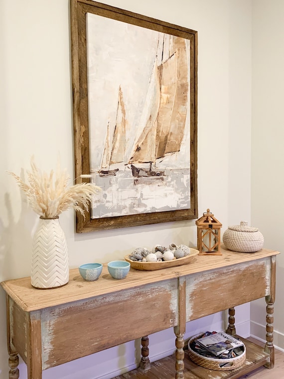 Natural Floating Frame Antique Oakvintage Rustic Decor - Etsy