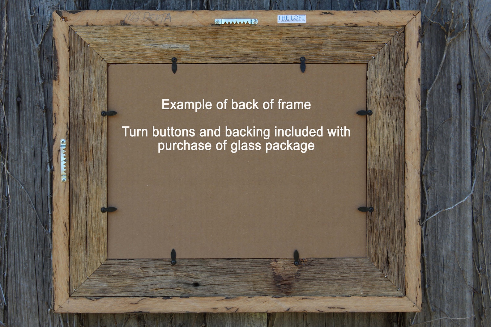 Modern Barnwood Finish Frames - 2" Facing Width - Dark Brown ...