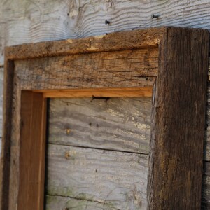 Natural Floating Frame Antique Oak--vintage Rustic Decor Reclaimed Wood ...