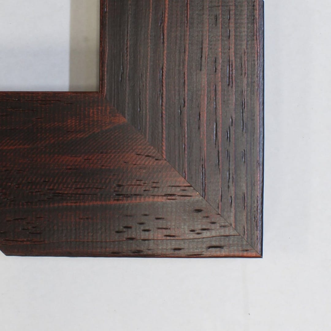 Modern Barnwood Finish Frames - 4" Facing Width - Red Mahogany ...