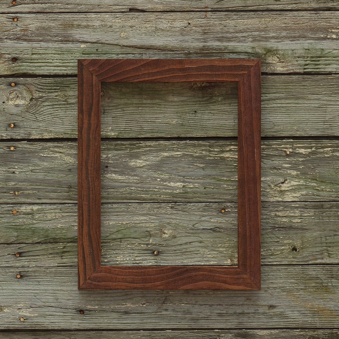 Modern Barnwood Finish Frames - 2" Facing Width - Antique Light Walnut ...