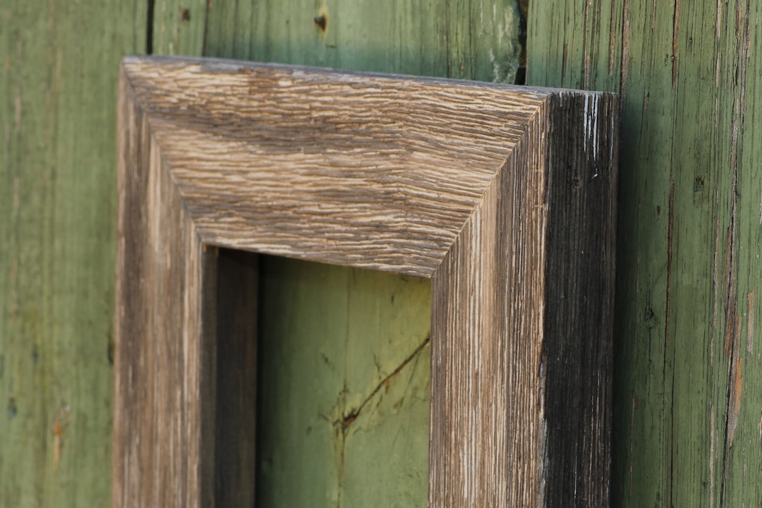 Modern Barnwood Finish Frames - 2" Facing Width -white & Brown ...