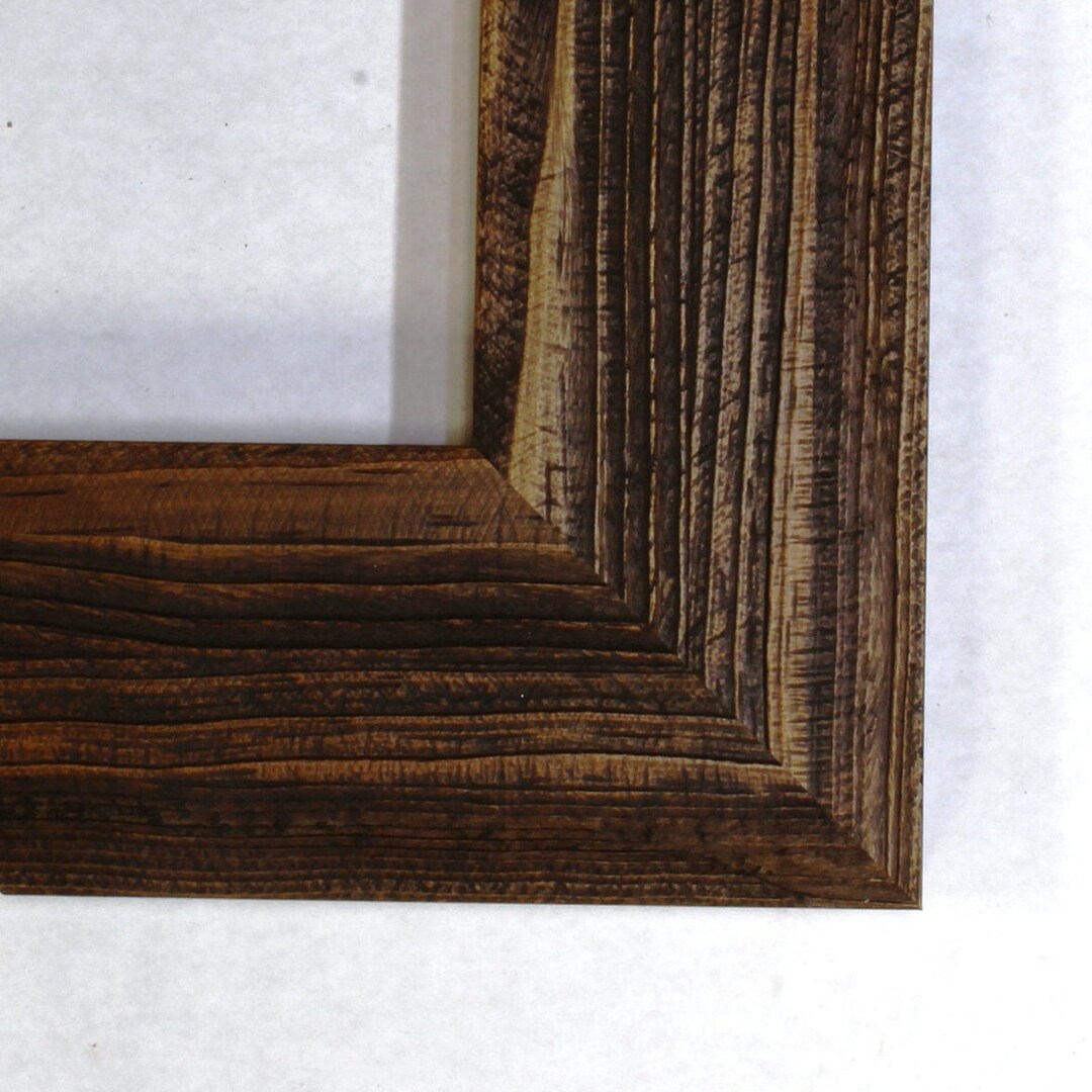 Modern Barnwood Finish Frames - 3" Facing Width - Walnut - Distressed ...