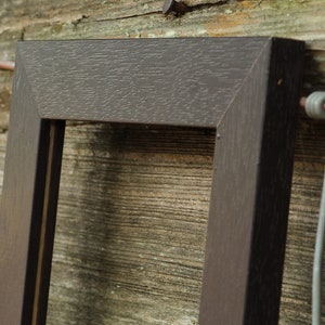 Modern Barnwood Finish Frames - 2" Facing - Distressed Espresso - 3/8 ...