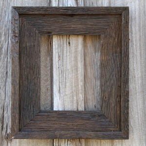 Handcrafted Reclaimed Barn Wood Picture Frame – Vintage Oak Walnut ...