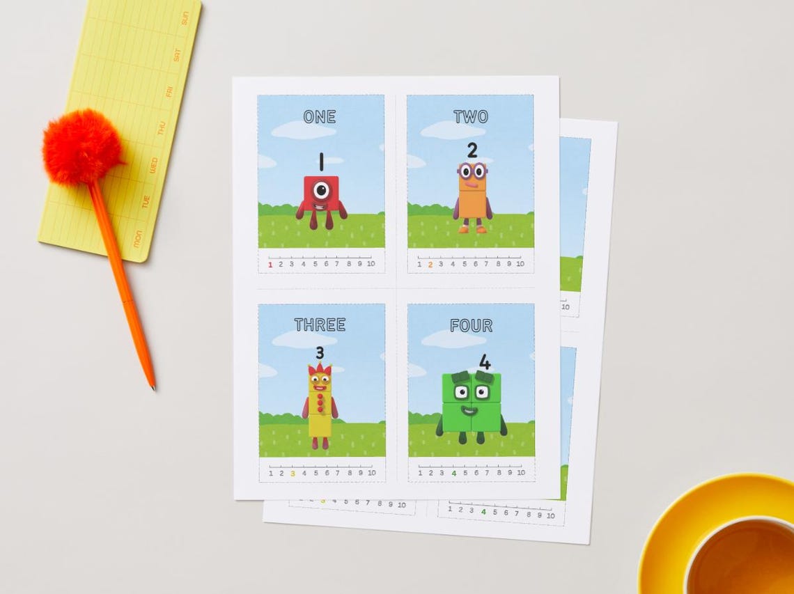 Numberblocks Flashcards | Math Resource | Number Literacy (DIGITAL ...