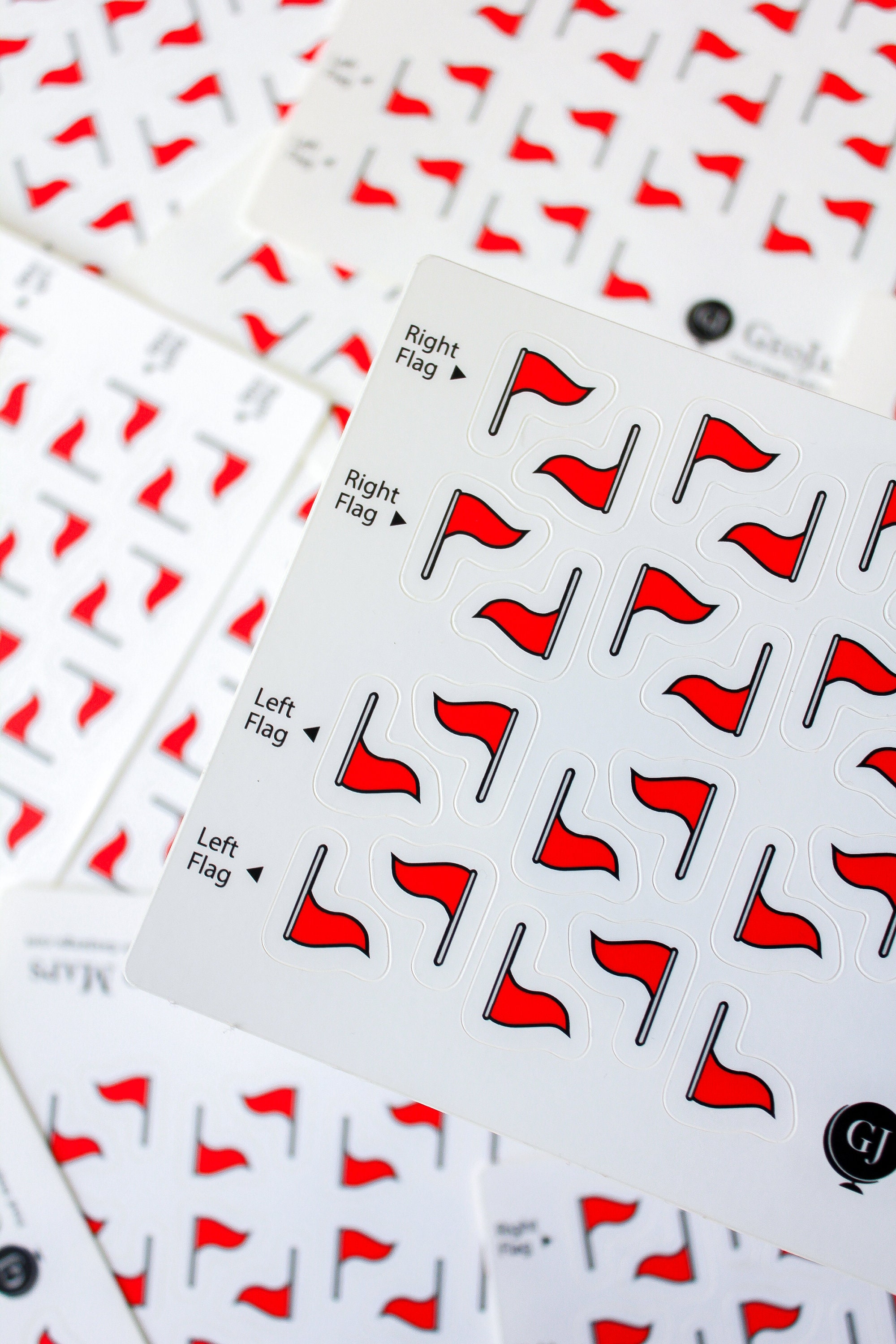 Red Flag Map Stickers for Maps Charts Projects and More - Etsy