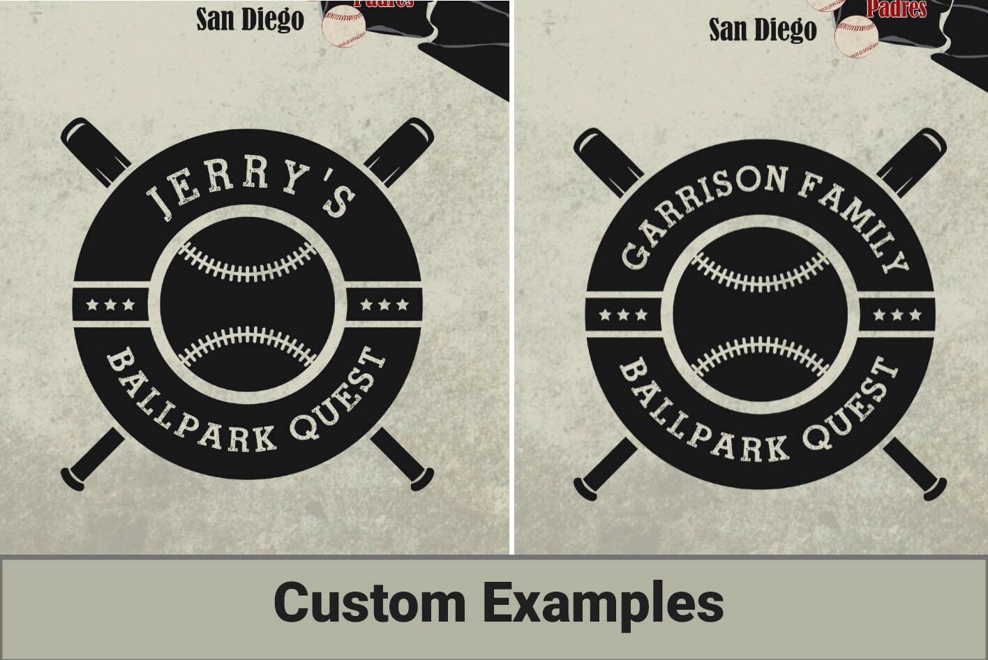 Baseball Stadium Map Baseball Park Poster Map Ballparks | Etsy