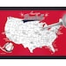 Baseball Stadium Map Boston Red Sox Ballparks Sports Map - Etsy