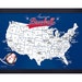 Baseball Stadium Map, Chicago Cubs - Poster or Framed Pin Map ...