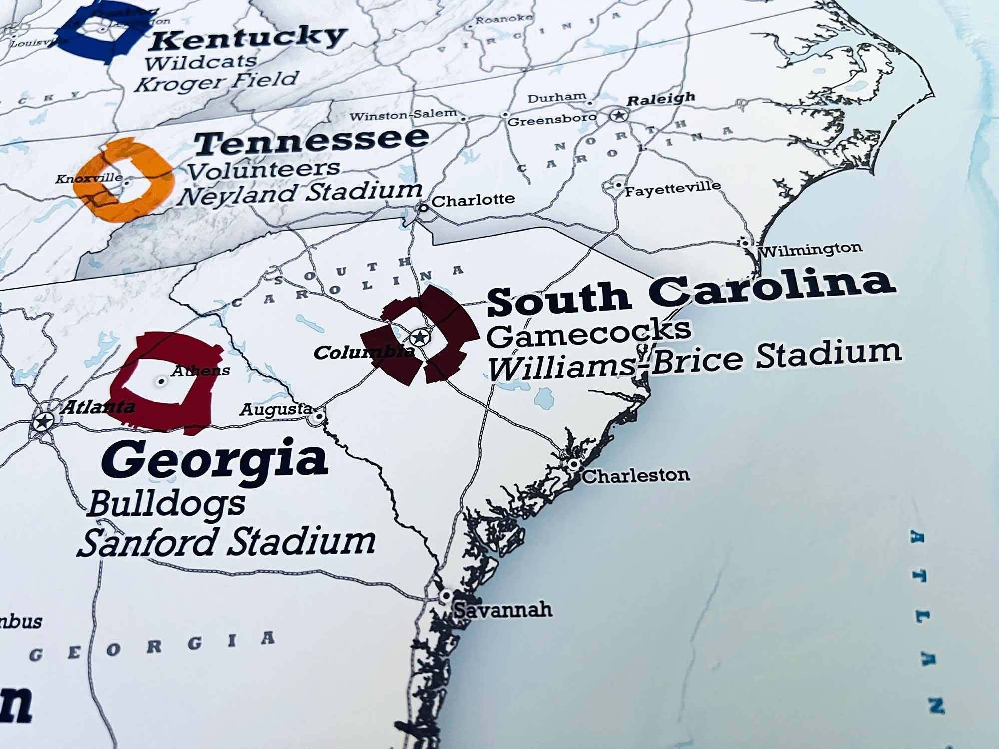 Southeastern Conference Map