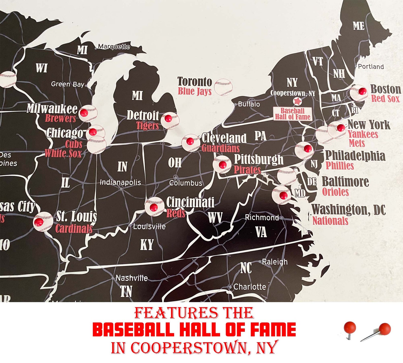 Baseball Stadium Map Baseball Park Poster Map Ballparks Sports Map With ...