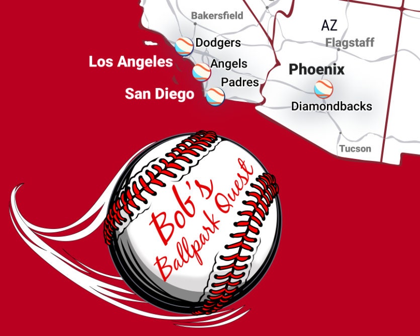 Baseball Travel Quest Map LA Angels Poster or Framed Pin - Etsy