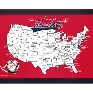 Baseball Stadium Map - Boston Red Sox - Ballparks Sports Map - Pin Map ...