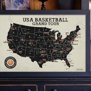 Hockey Stadium Map NHL Arena Map and Team Locations - Etsy