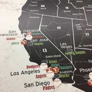 Grand Tour Stadium Map Baseball Football Hockey | Etsy