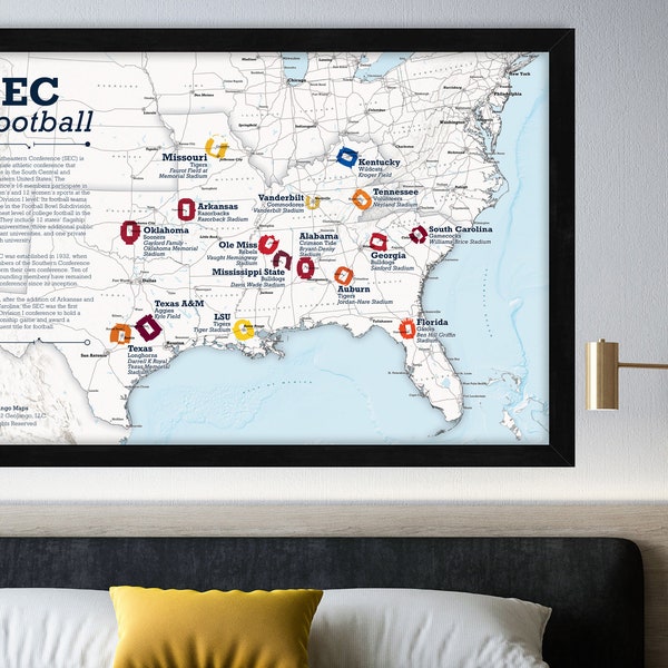 Ncaa College Football Poster - Etsy