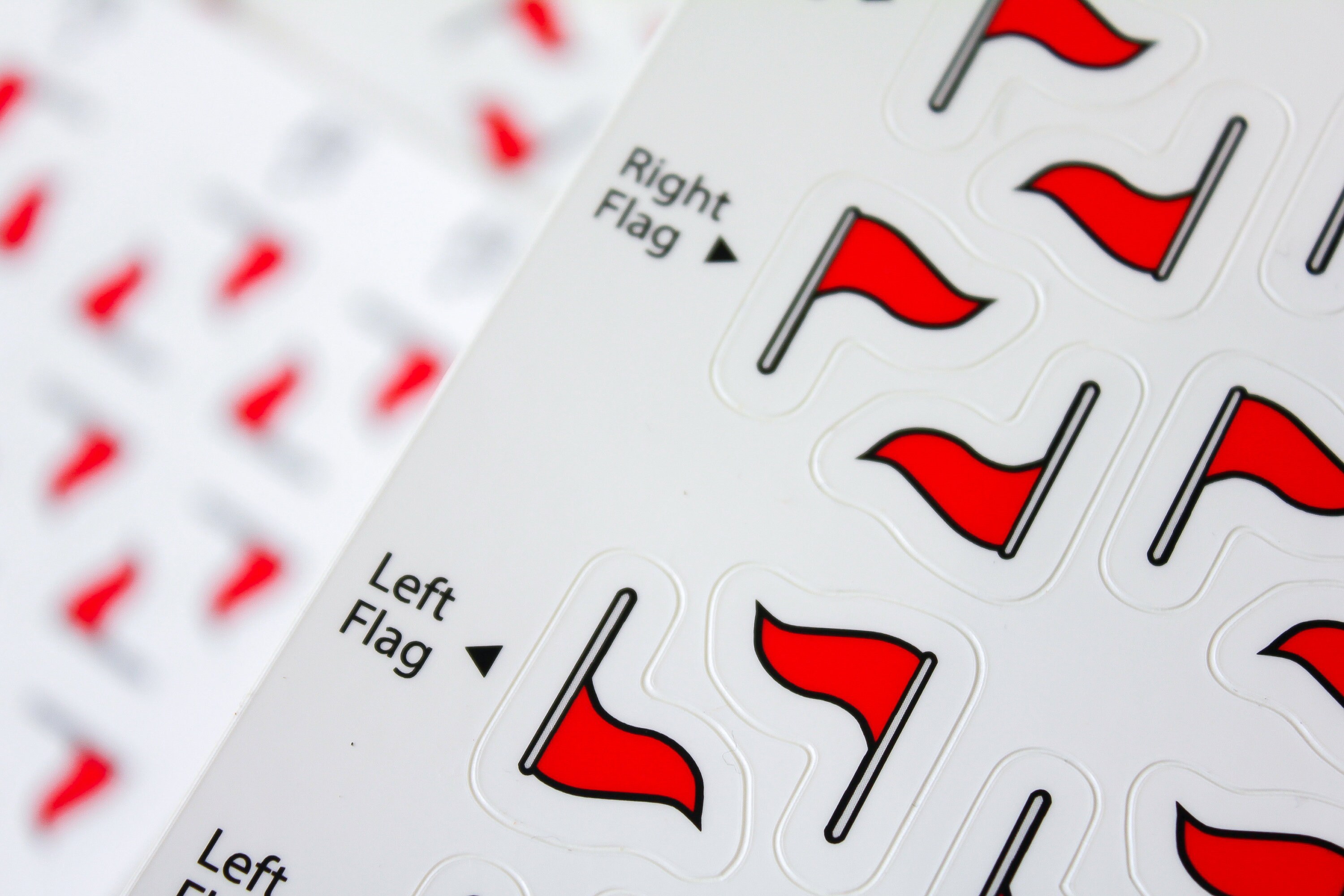 Red Flag Map Stickers for Maps Charts Projects and More - Etsy