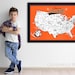 NFL Stadium Map, Sports Map, Sports Push Pin Map Sports Decor - Etsy