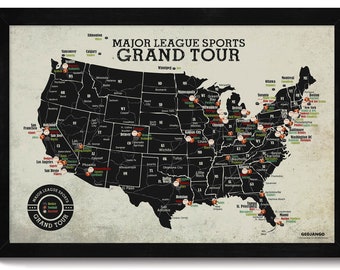 Baseball Stadium Pin Map | Etsy