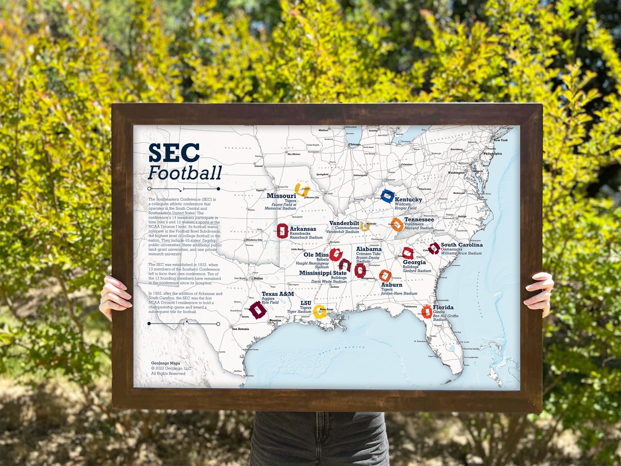 Sec Conference Map