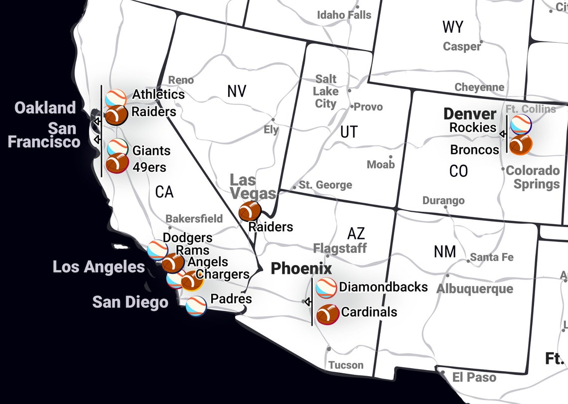 Football and Baseball Stadium Map: Baseball Park Pin Map |football ...