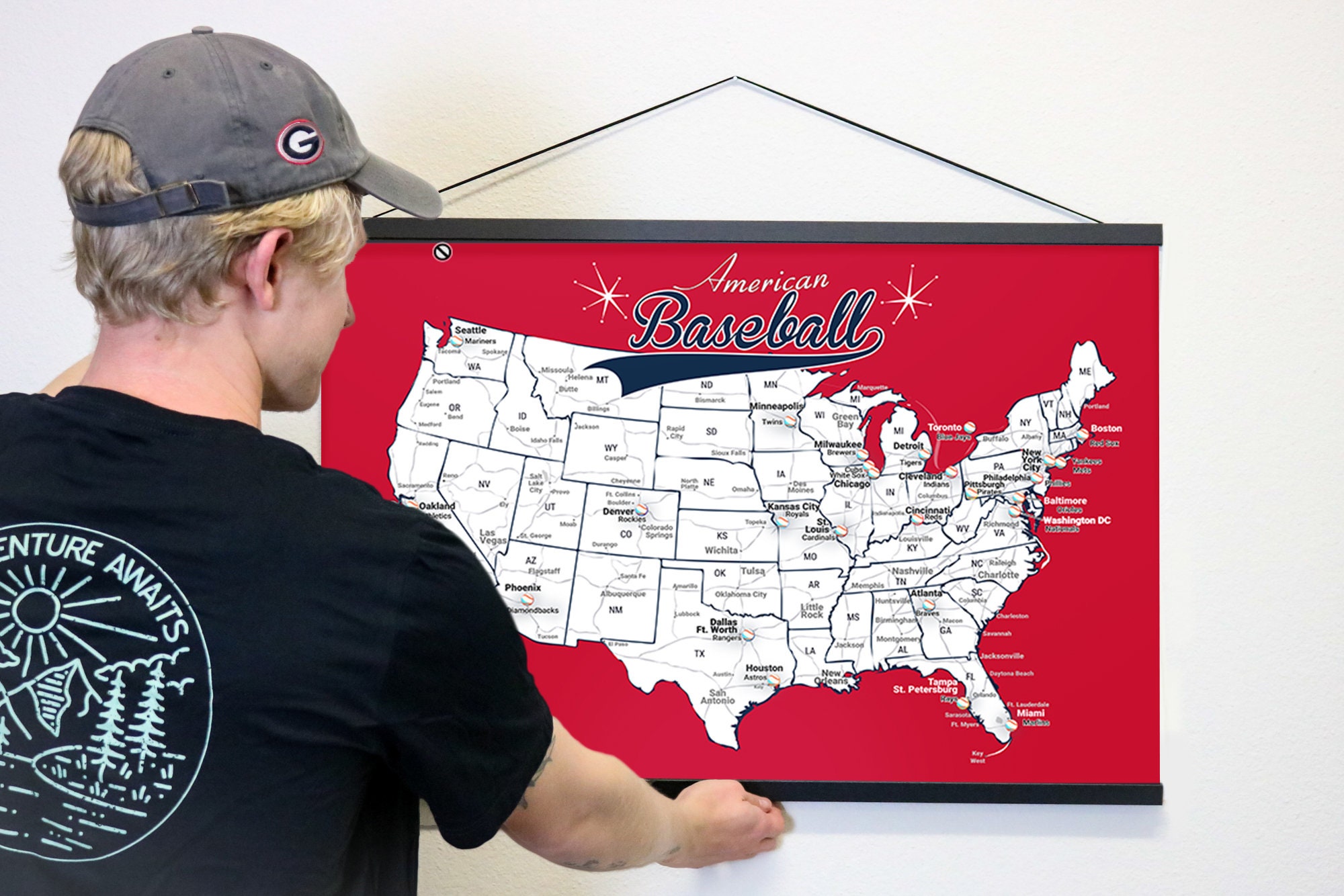 Baseball Stadium Map Boston Red Sox Poster or Framed Pin | Etsy