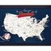 Baseball Stadium Map, Atlanta Braves Poster or Framed Pin Map ...