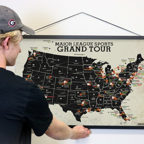 Baseball Stadium Map With Pictures - Etsy