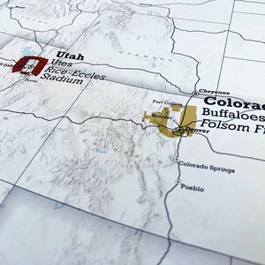 Pac-12 Football Stadium Map | NCAA Football Conference | College Sports ...